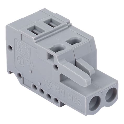WAGO 231 102 026 000 MCS MIDI 2 Pole 16A 5mm Free Plug Codable Latch