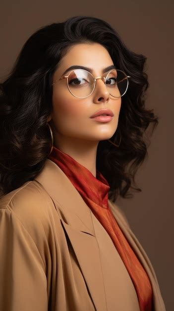 Premium Ai Image Middle East Woman Wearing Glasses