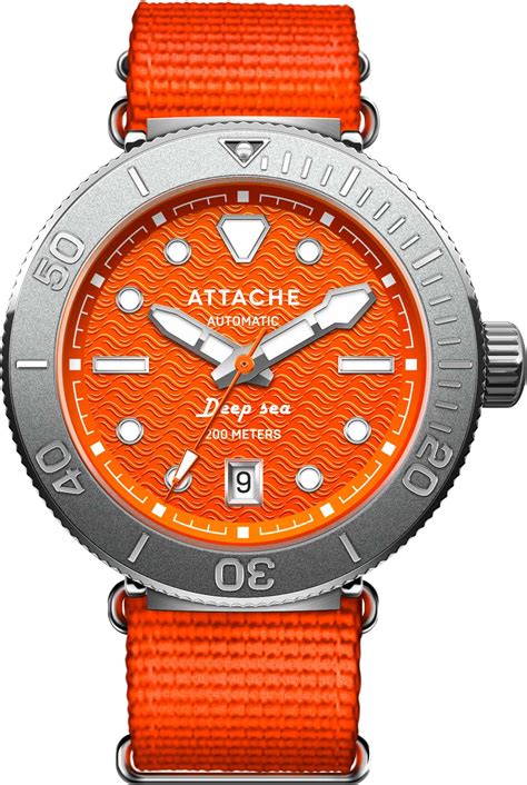 Наручные часы ATTACHE DEEP-SEA-ORANGE — купить в интернет-магазине ...