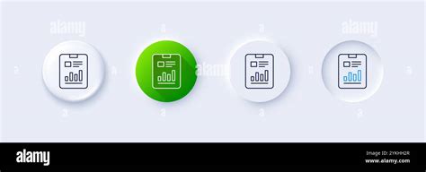 Report Document Line Icon Analysis Chart Line Icons Vector Stock Vector Image And Art Alamy