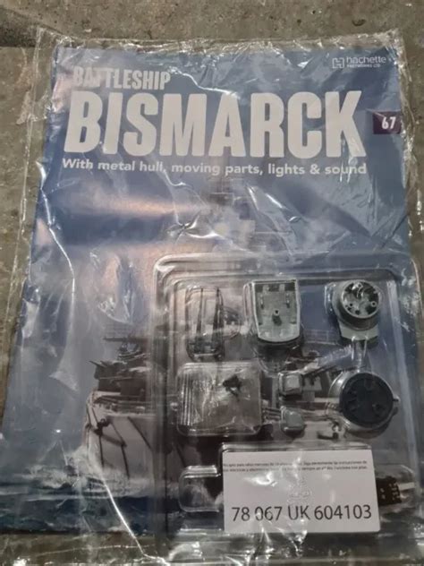 Hachette Build The Battleship Bismarck Scale 1200 Issue 67 New And
