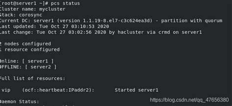 利用pcs pacemaker corosync实现（ha）高可用集群 csdn博客