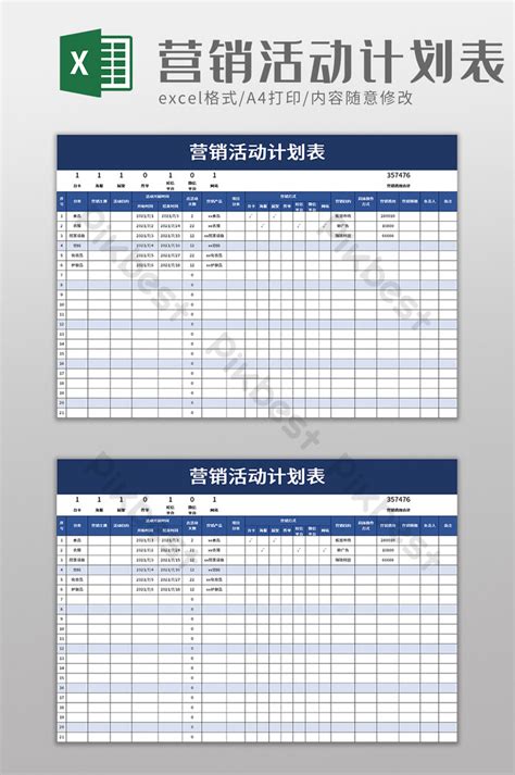 Marketing Campaign Plan Excel Template Xls Excel Free Download Pikbest