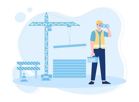 Premium Vector Men Do The Work And Analyze The Data Themselves Trending Concept Flat Illustration