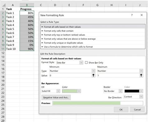 How To Create Progress Bars In Excel Step By Step