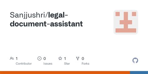 Github Sanjjushrilegal Document Assistant