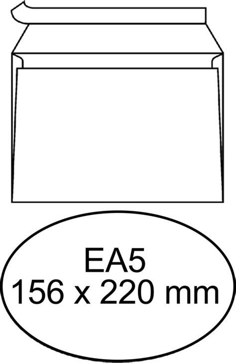 Dula Ea5 Enveloppen 156 X 220 Mm 500 Stuks Wit Zelfklevend Met Plakstrip 80 Gram Bol