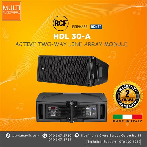 Rcf Hdl 30 A Active Two Way Line Multi Audio Visual