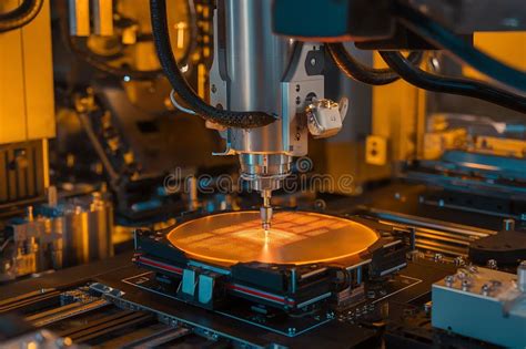 High Precision Semiconductor Wafer Fabrication Process Stock Illustration Illustration Of