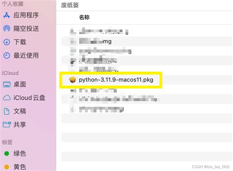 mac安装python环境 mac安装python3 11 csdn博客