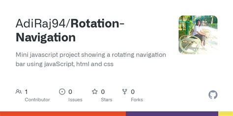 Github Adiraj94rotation Navigation Mini Javascript Project Showing A Rotating Navigation Bar