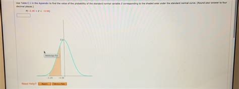 Solved Use Table C1 In The Appendix To Find The Value Of The