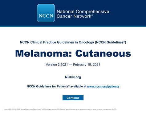 Cutaneous Melanoma Nccn 2021 Pdf Skin And Dermatology Diseases And Conditions