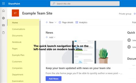 How To Edit Quick Launch In Sharepoint