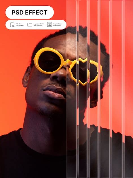 Free Psd Glass Distortion Photo Effect