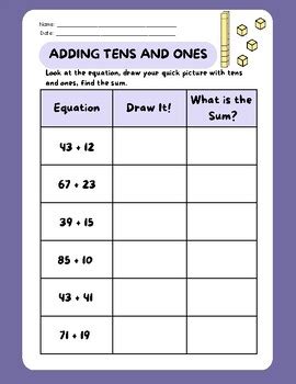 Adding Tens And Ones By First With Fulkerson TPT