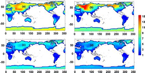 Spatial Distributions Of The Rmses Of Tl In The A Ctrl B Lspfs C