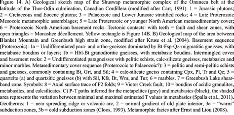 A Geological Sketch Map Of The Shuswap Metamorphic Complex Of The Download Scientific Diagram