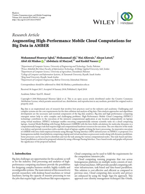 Augmenting High Performance Mobile Cloud Computations For Pdf Force