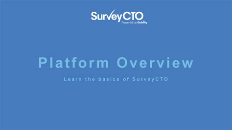 Video Resources Surveycto Support Center