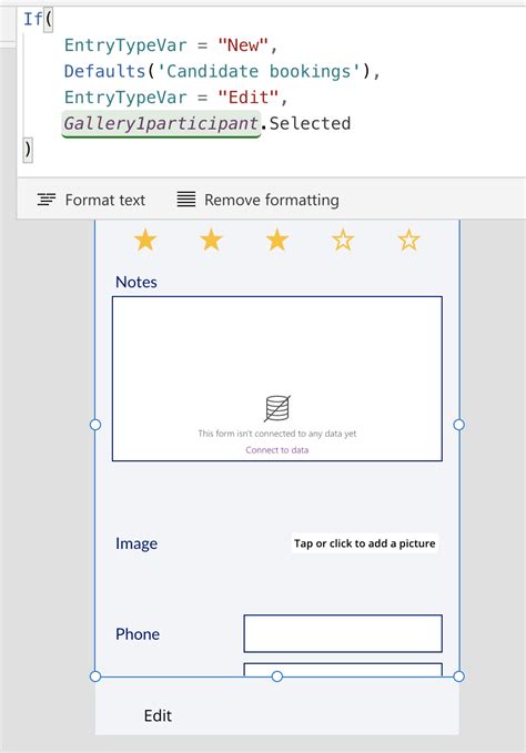 powerapps edit form of related record stack overflow