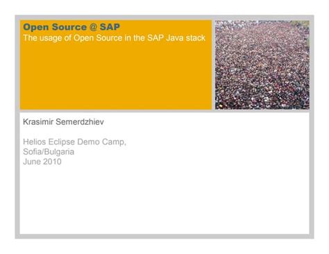 Eclipse Open Source Sap Pdf