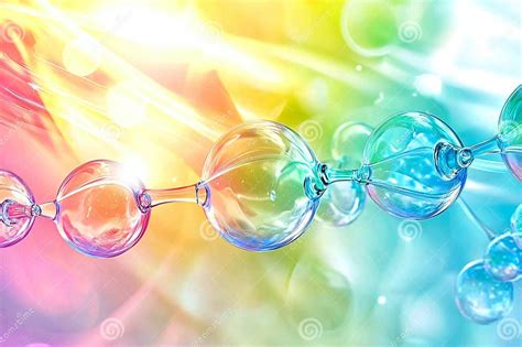 Vibrant Close Up Of Molecular Chains Showcasing The Structure Of Polymers And Their Role In