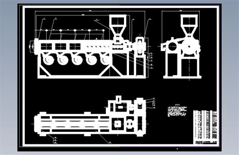 单螺杆塑料挤出机的设计cad 说明书 Autocad 2007 模型图纸下载 懒石网