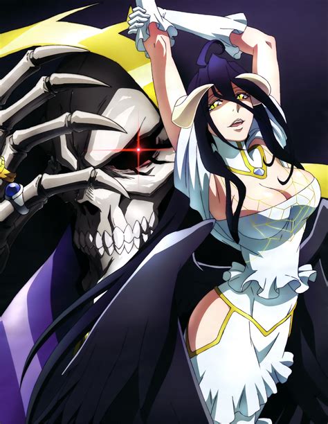 Albedo And Ainz Ooal Gown Overlord Danbooru