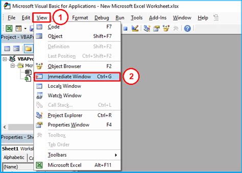 How To Use And Print To The Console In VBA VBA And VB Net Tutorials Education And Programming