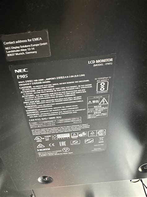 90 Inch Tv Nec E905 Commercial Used Tvs Manitou Springs