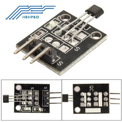5pcs ky 003 hall effect magnetic sensor detector module for arduino avr