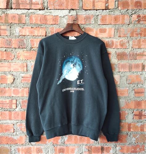 Vintage 90s Distressed Et Extra Terrestrial Movie Sweatshirt Et Crewneck Et Pullover Et
