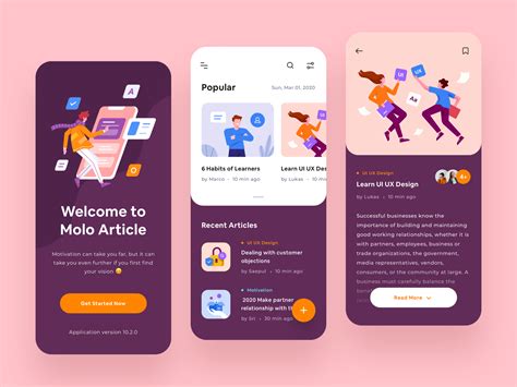 Article App Ui Design By Budiarti R On Dribbble
