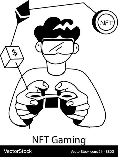 Nft Gaming Royalty Free Vector Image Vectorstock