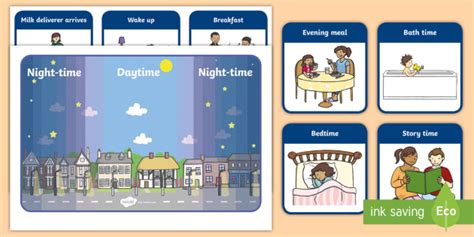 Free Day And Night Time Activities Eyfs Teaching Resource