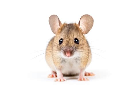 Premium Photo A Single Mouse Isolated On White Background