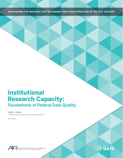 Institutional Research Capacity Foundations Of Federal Data Quality Ihep