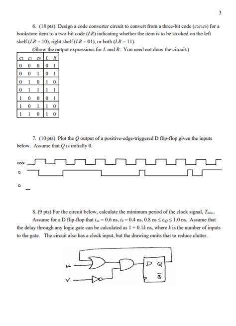 Solved 3 6 18 Pts Design A Code Converter Circuit To
