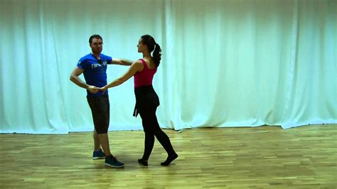 Dance brazilian zouk. Beginners. 07.07.15. Turning the lady with both hands up + turn for the ...
