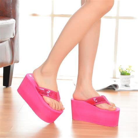 Shoes Woman Sandals High Heel Slippers Wedges Shoe Grandado