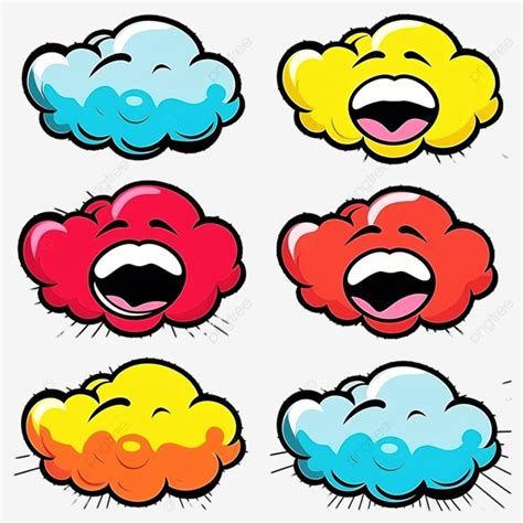 Expression Cloud Pop Art Style, Pop Art, Cloud, Comic PNG Transparent Image and Clipart for Free ...