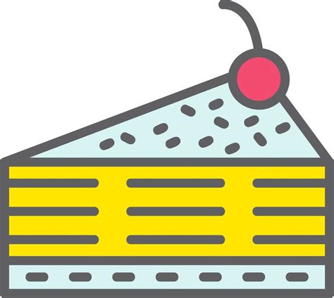 Cake Slice Vector Icon 16549607 Vector Art At Vecteezy