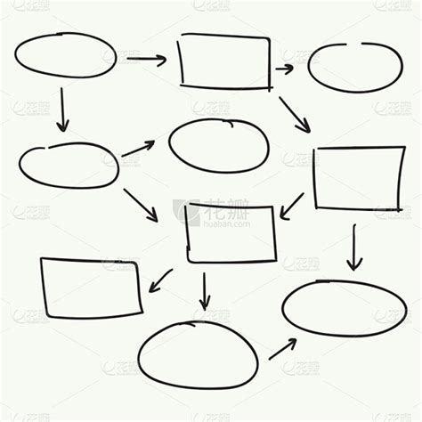 抽象的流程图矢量设计