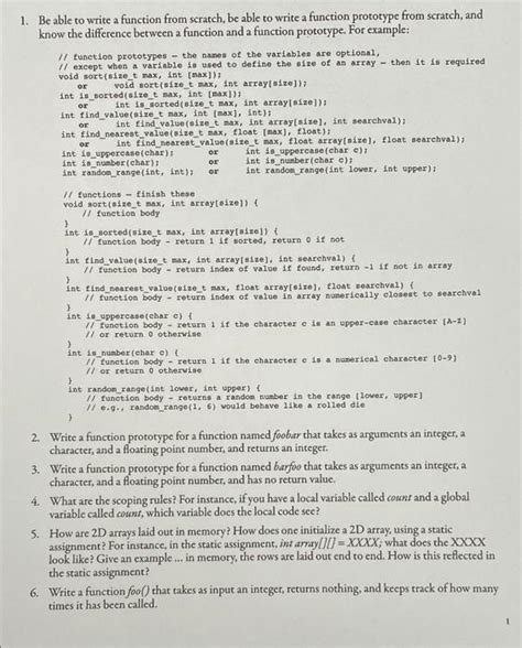 Solved Difference Between A Function And A Function