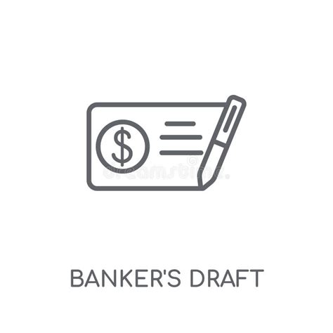 Draft Linear Style Sign For Mobile Concept And Web Design Stock Vector Illustration Of Draft