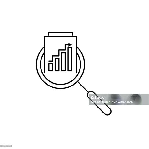 Audit And Data Analysis Icon Symbol Of Audit And Data Stock