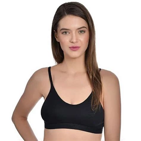 Plain Ladies Black Cotton Sports Bra At Rs 279piece In New Delhi Id