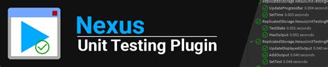 Nexus Unit Testing Plugin By TheNexusAvenger