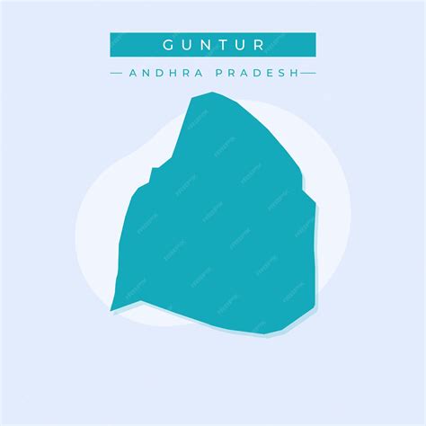 Premium Vector Vector Map Of Guntur Illustration